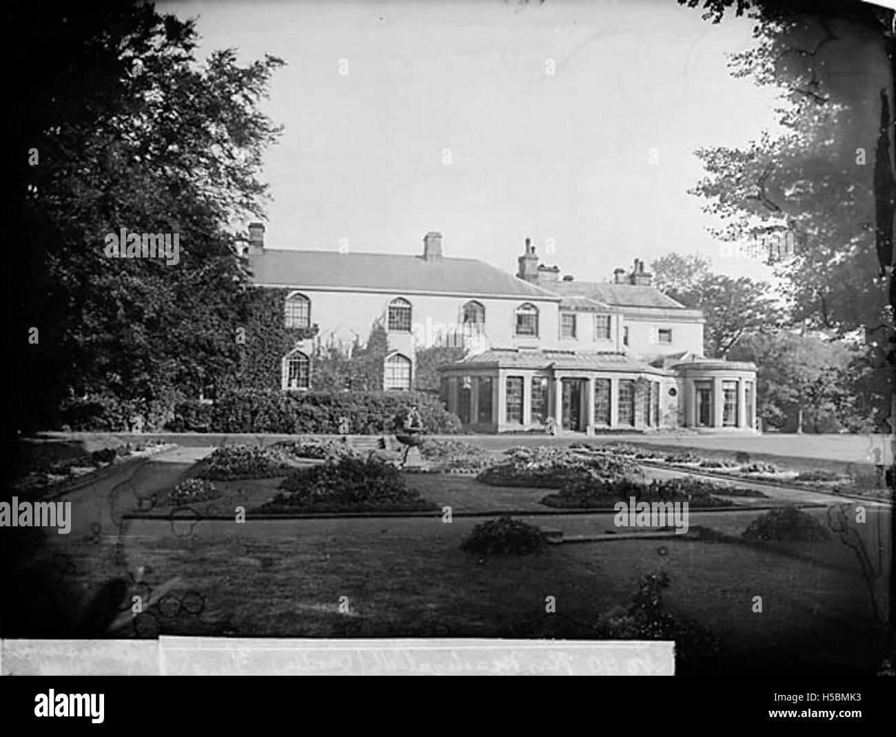 The garden, Plas Machynlleth Stock Photo - Alamy