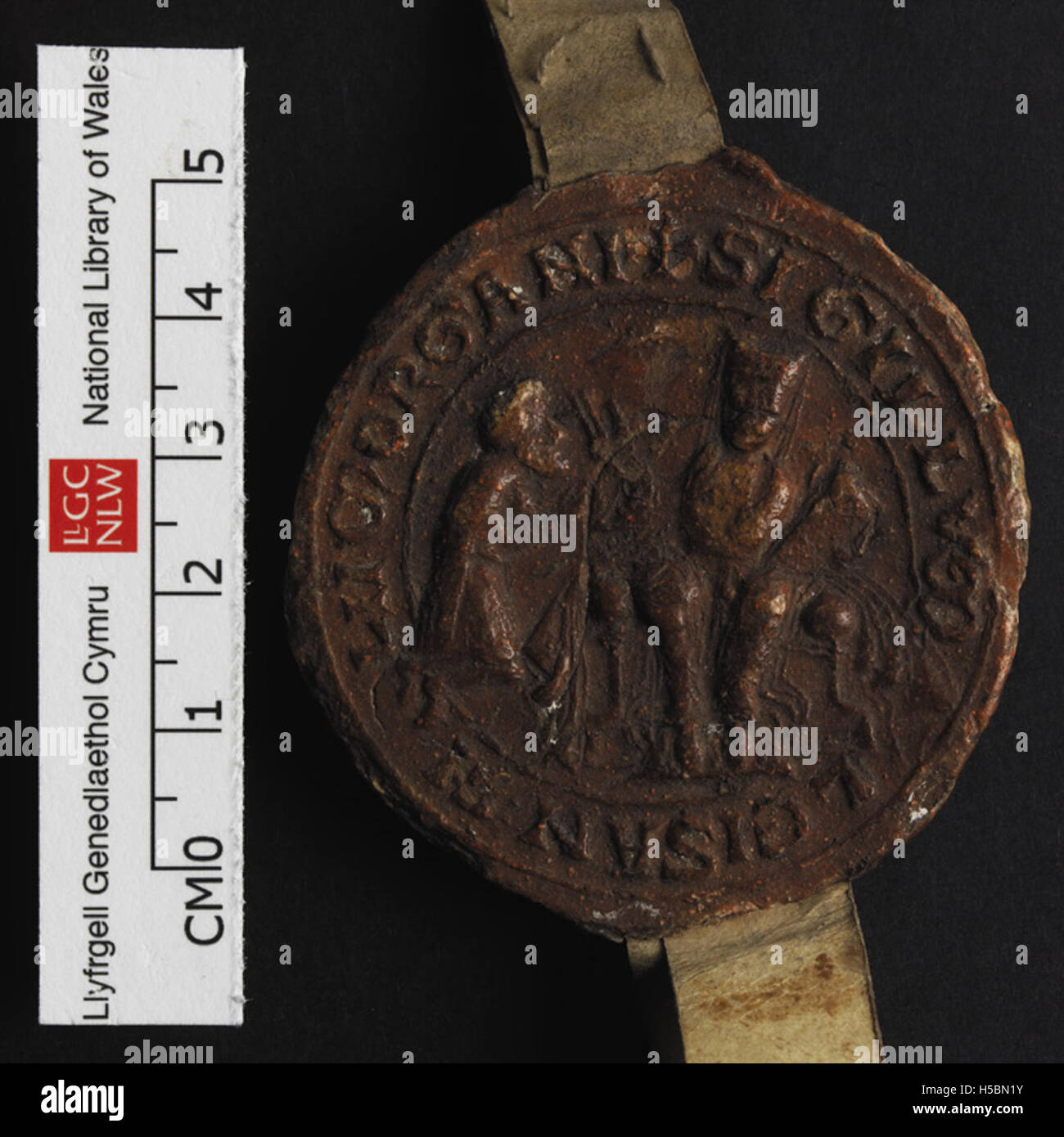 Historical deeds from the National Library of Wales, detailing land ...