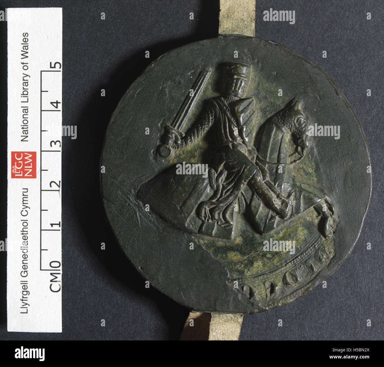 A historical document, part of the Penrice and Margam deeds, showing ...