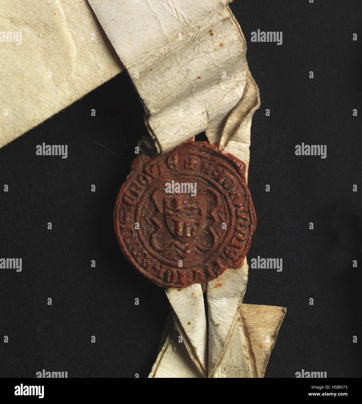 This deed from 1297 pertains to Pitchford Hall, preserved in the ...