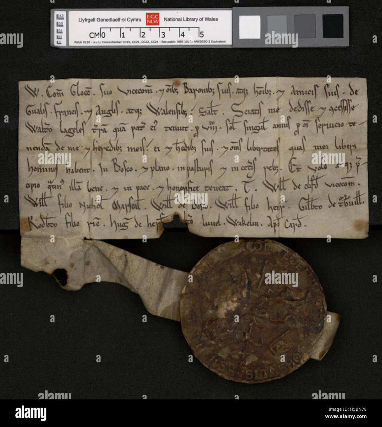 This document, titled 'NLW Penrice and Margam Deeds 20 front', is a ...