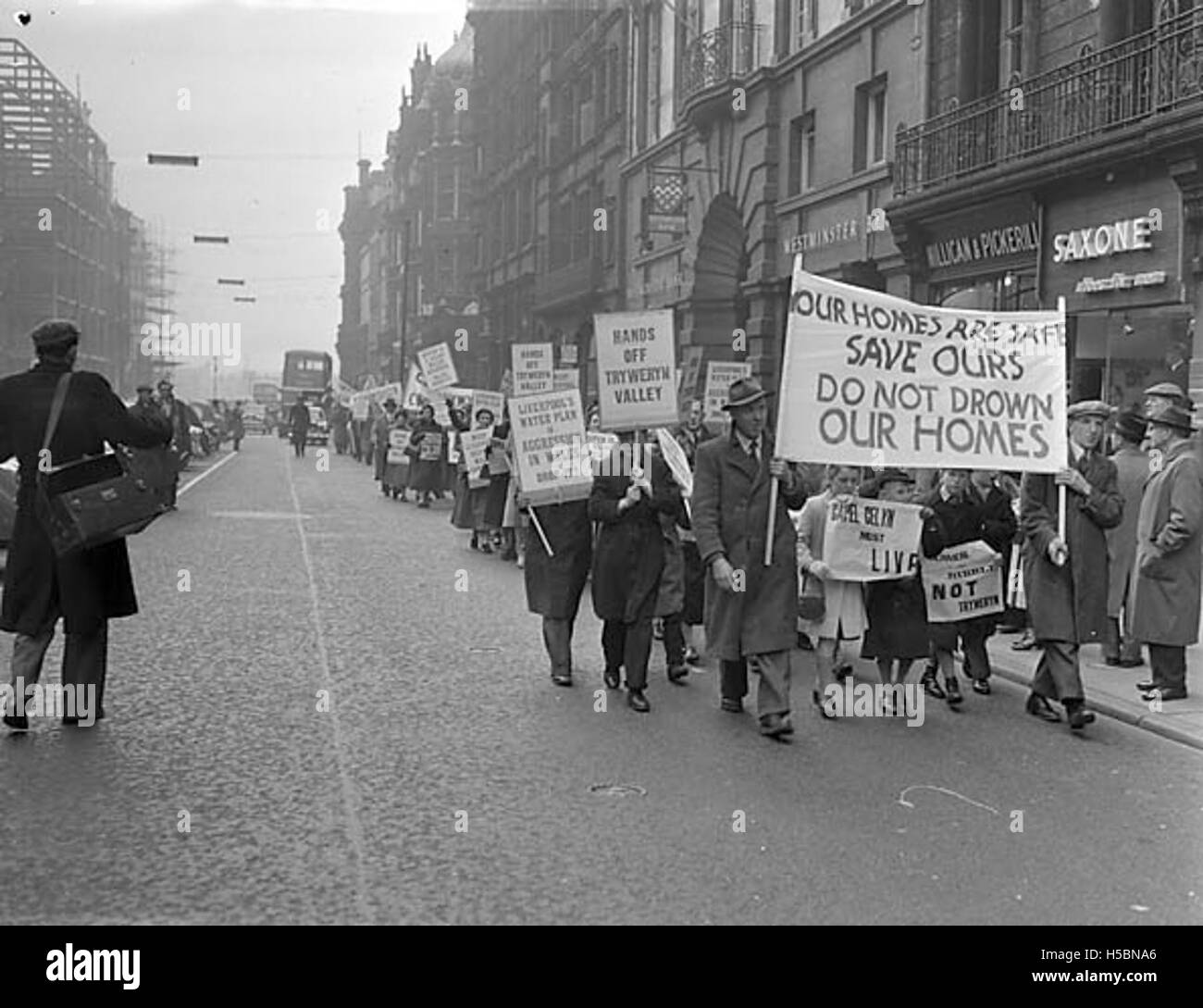 A historical protest in Liverpool aiming to stop the flooding of ...