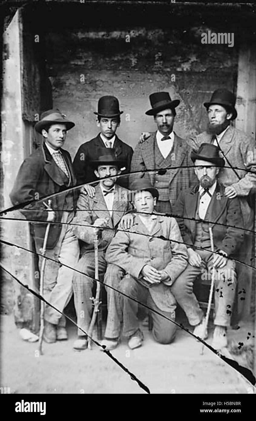 Group photograph on tour Black and White Stock Photos & Images - Alamy