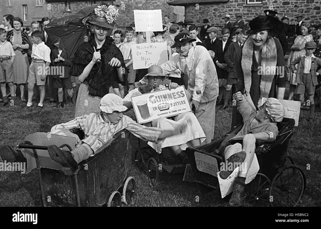 A carnival event held in Rhayader, a town in Powys, Wales. The carnival ...