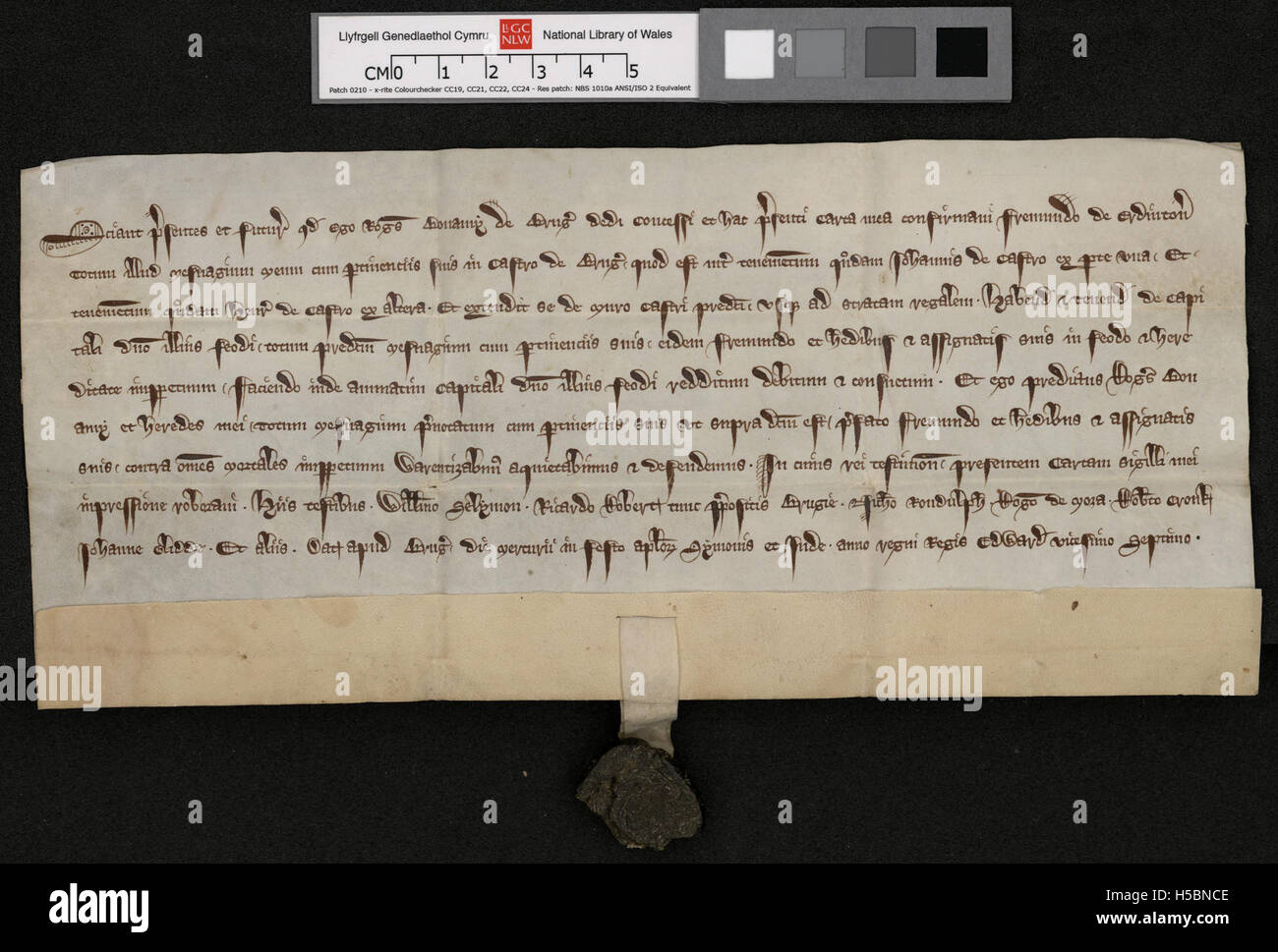 This document is a historical deed from Pitchford Hall, which may date back to the 17th or 18th ...