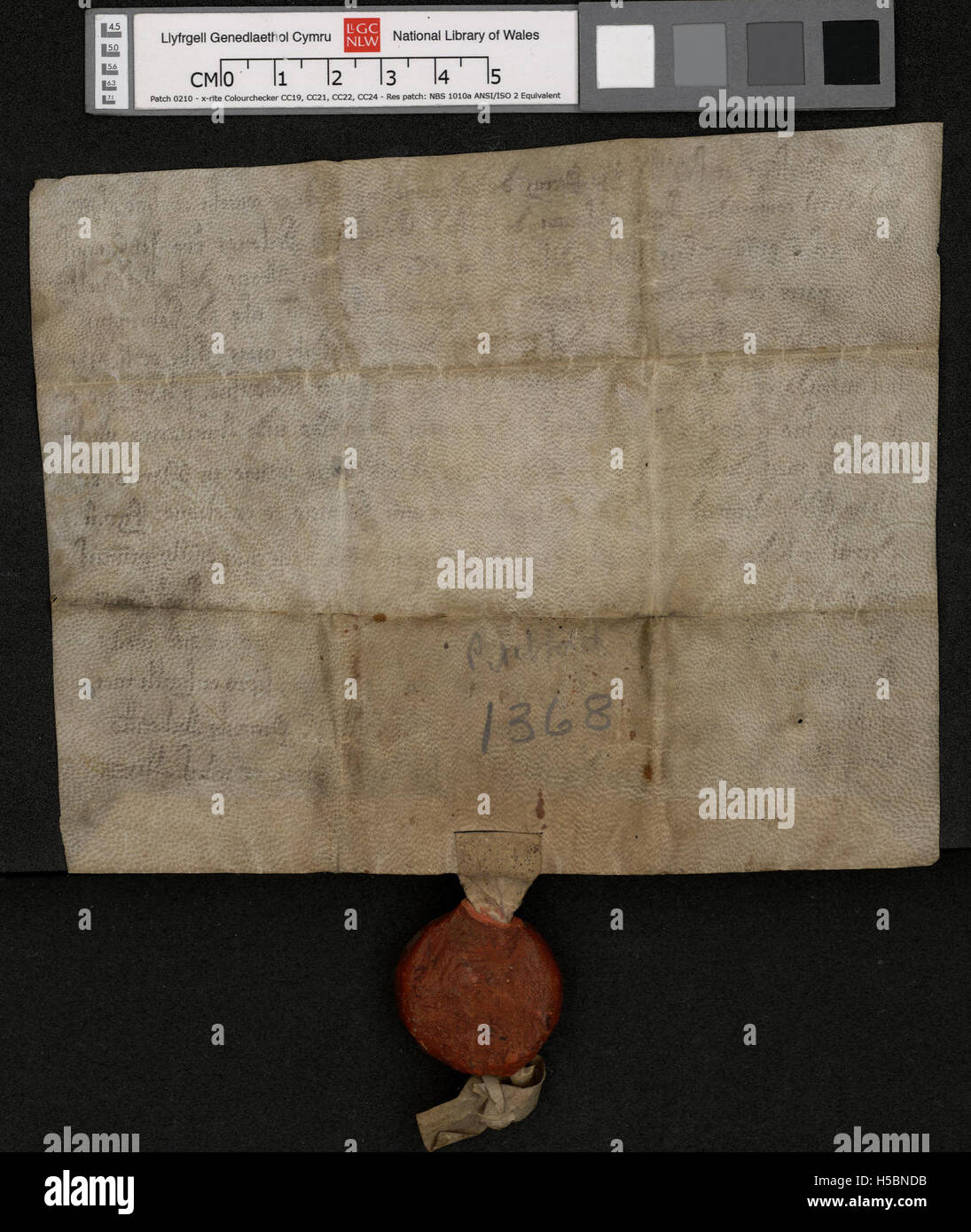 The deeds for Pitchford Hall, dating back to 1368, held at the National ...