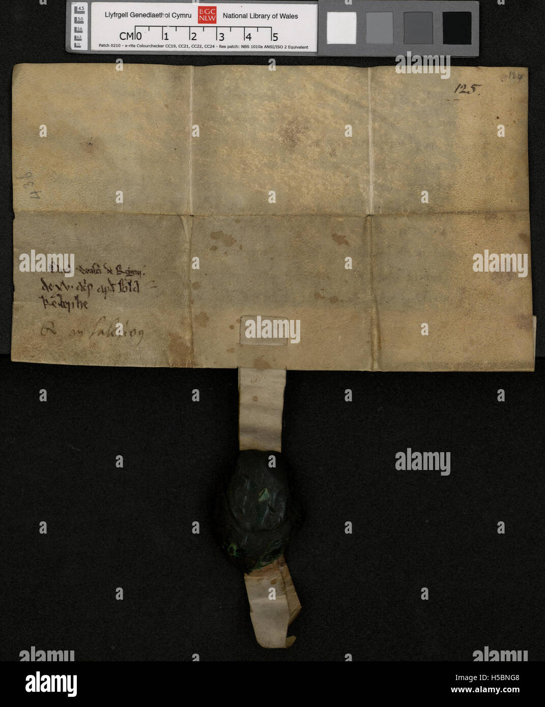 A reference to a historical deed identified as NLW Penrice and Margam ...