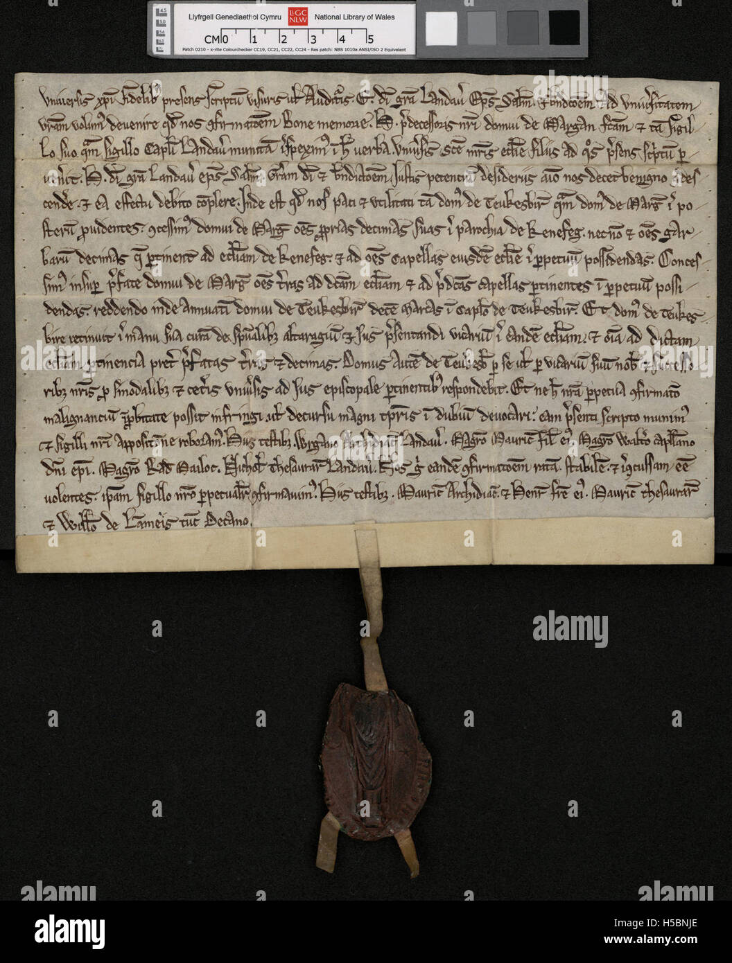 A historical deed document titled 'Penrice and Margam Deeds 137 front ...
