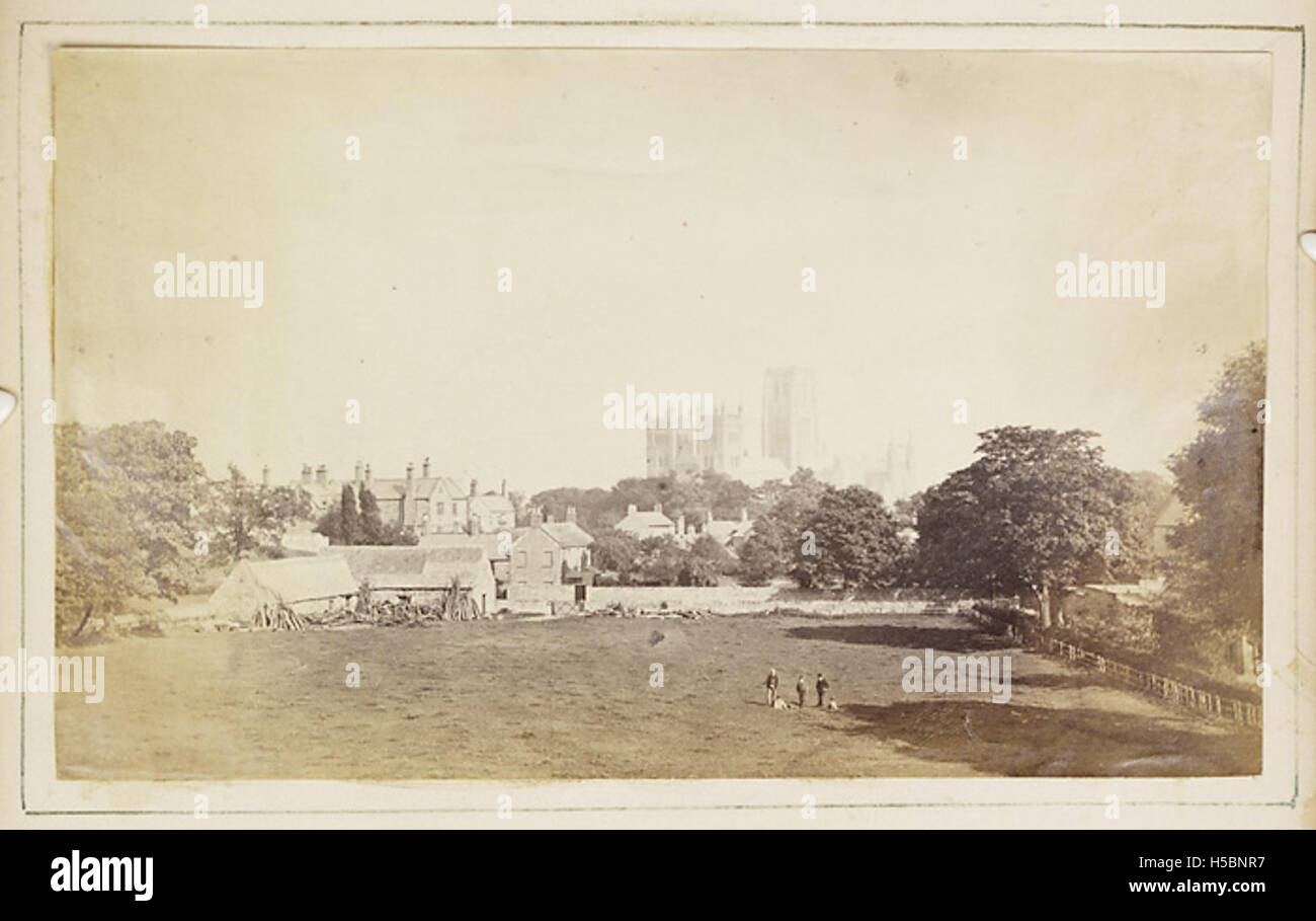 This image shows the Durham Cathedral, a stunning example of Norman ...