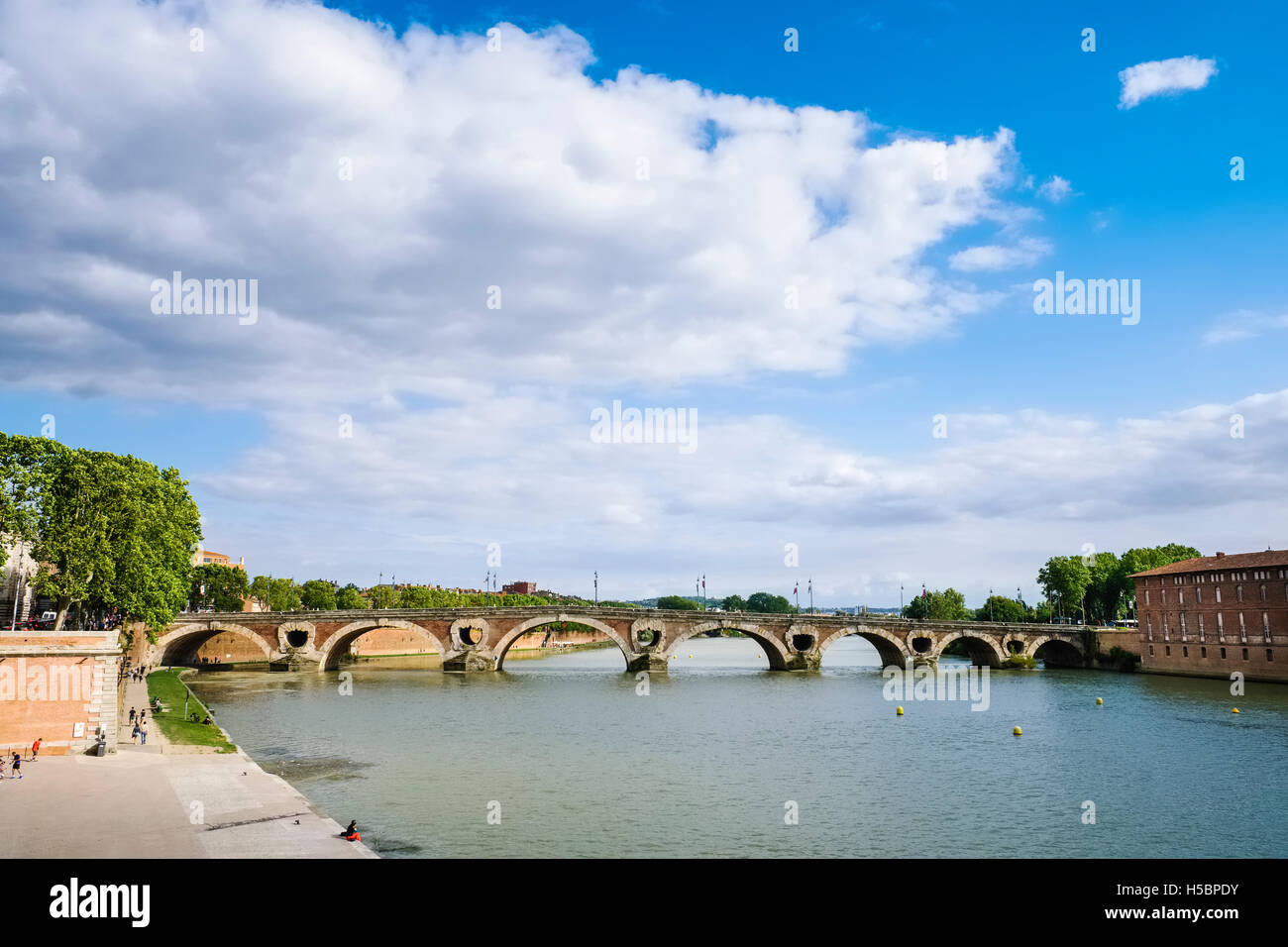 Pont Neuf bridge River Garonne, Toulouse, France Stock Photo - Alamy