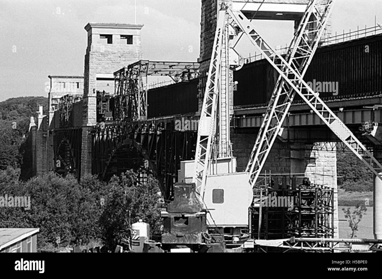 The Britannia Bridge, a significant railway bridge in the UK, was ...