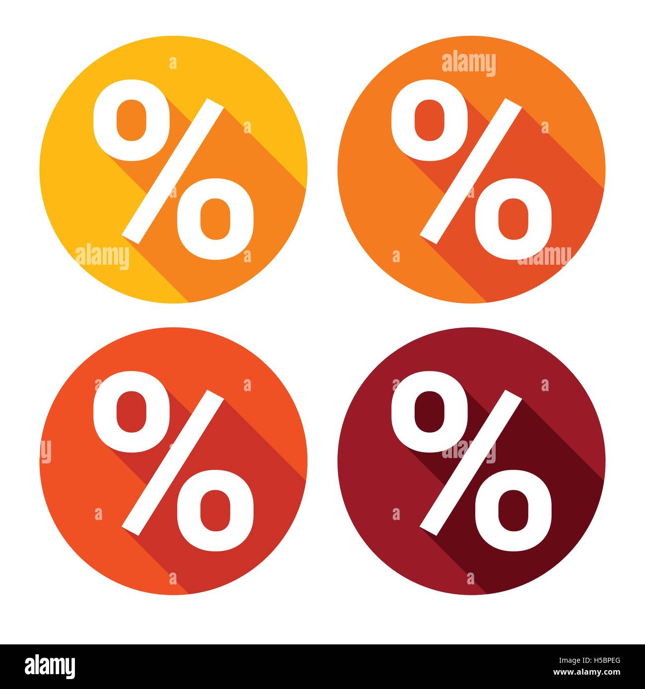 Percent Sign Colorful Icon Stock Vector Image & Art - Alamy