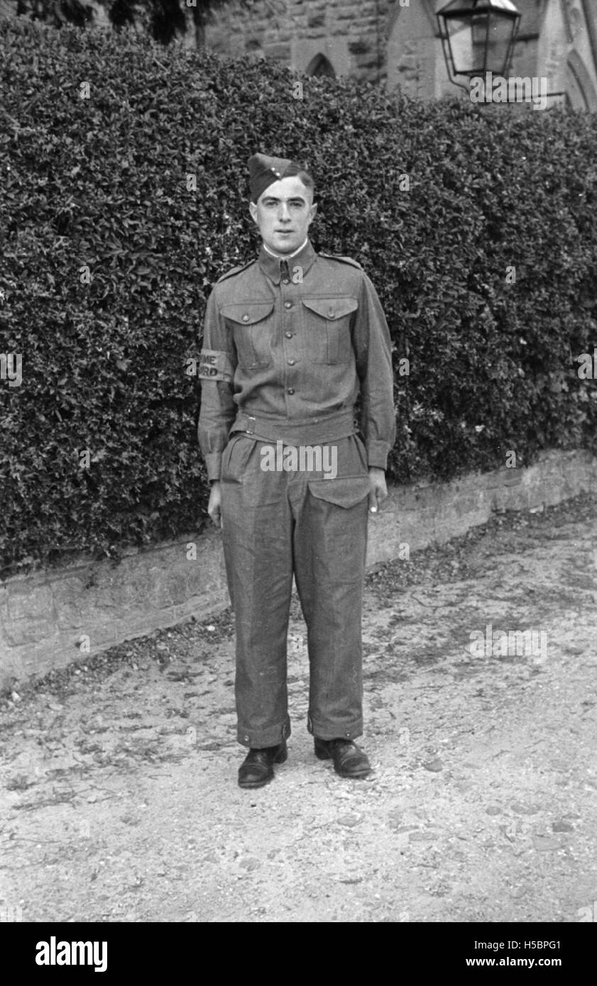 A photograph of the Llandyssil Home Guard from Montgomeryshire after a ...