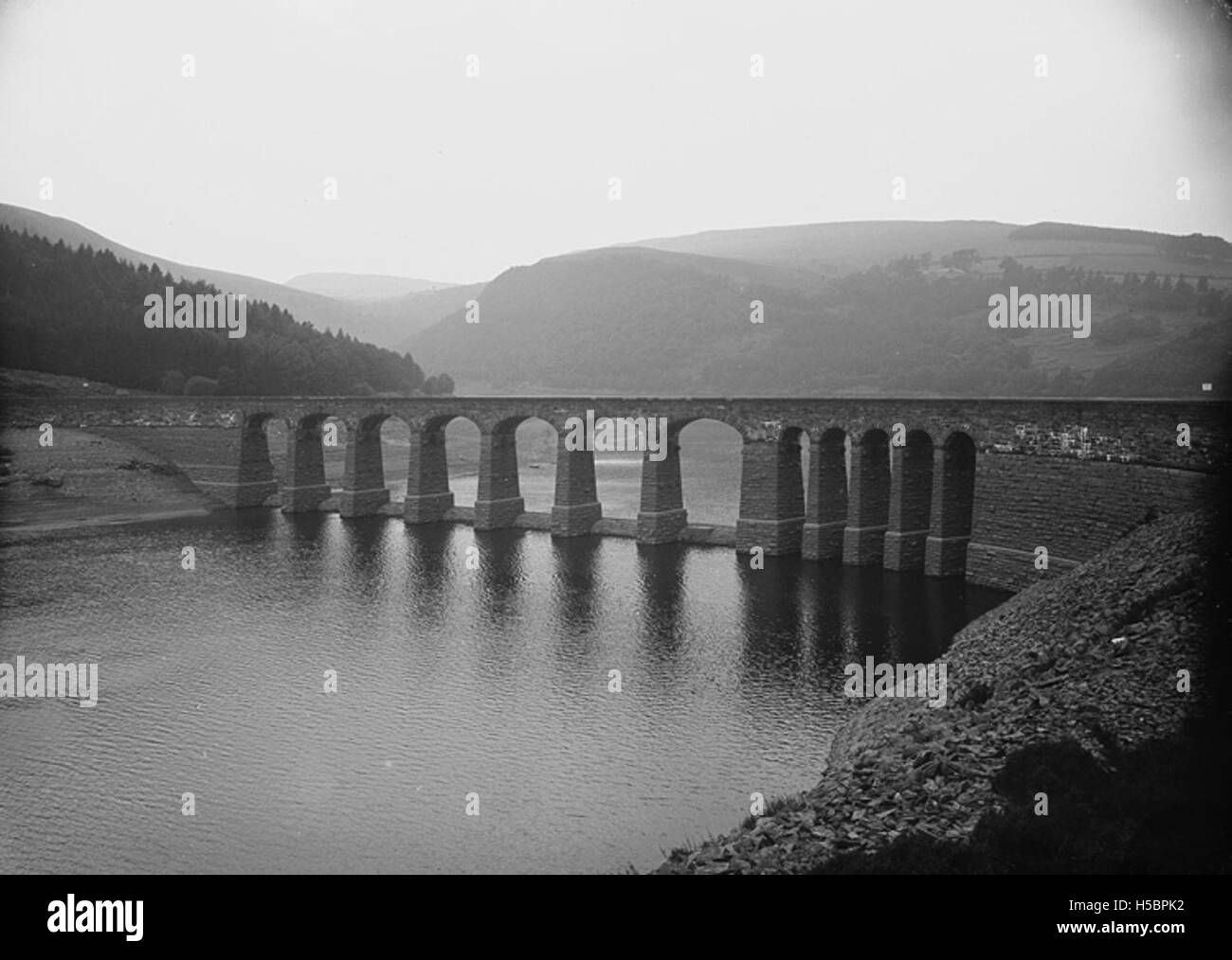 The Elan Valley reservoir in Wales is an important water reservoir ...
