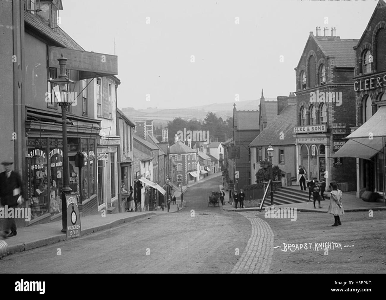Broad Street in Knighton, a town in Wales, is a central location in the ...