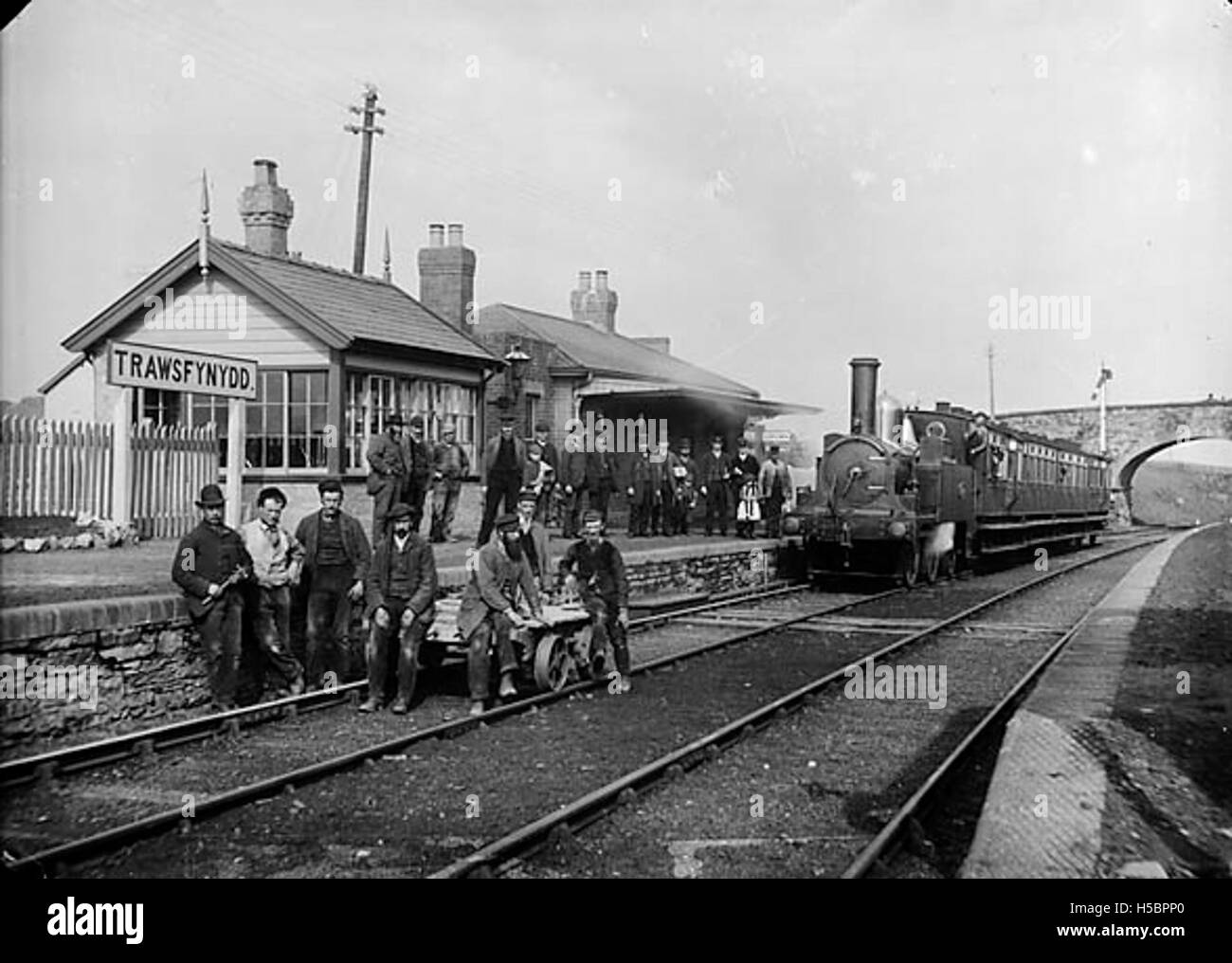 The railway station in Trawsfynydd, located in Wales, was a significant ...
