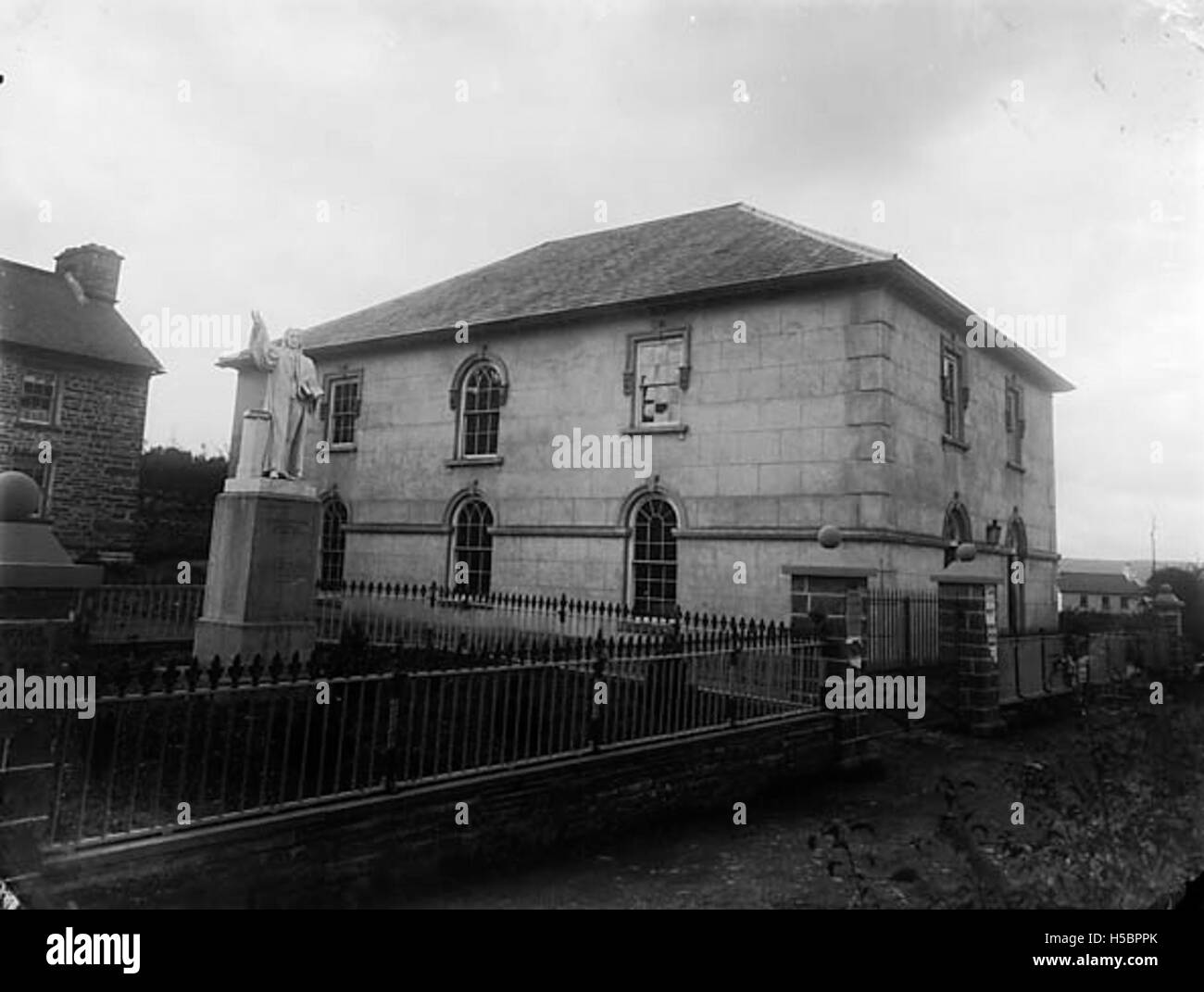 The Capel Gwynfil and Daniel Rowland monument in Llangeitho, Wales ...