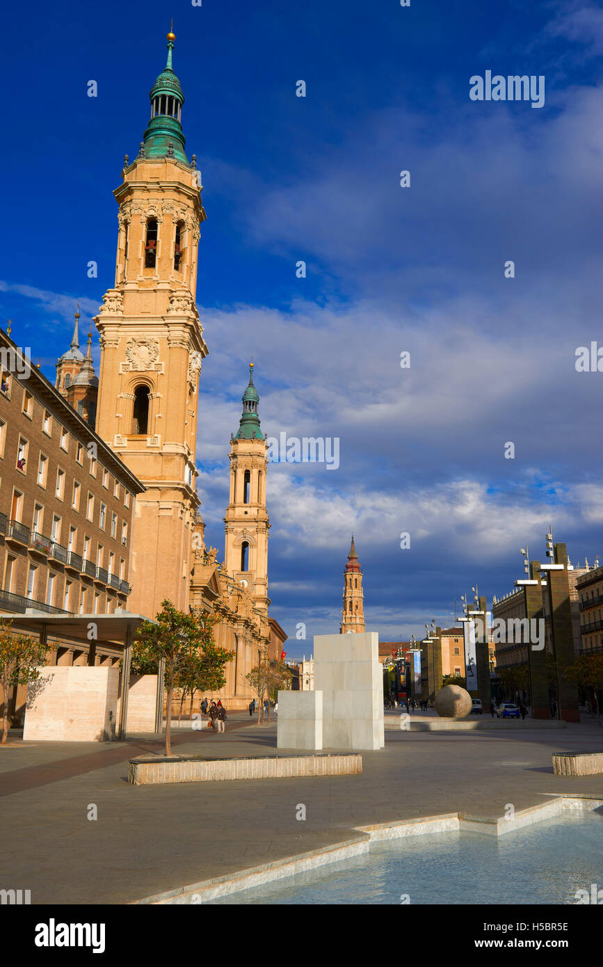 Zaragoza, Basílica del Pilar, La Seo cathedral, Basilica del Pilar ...