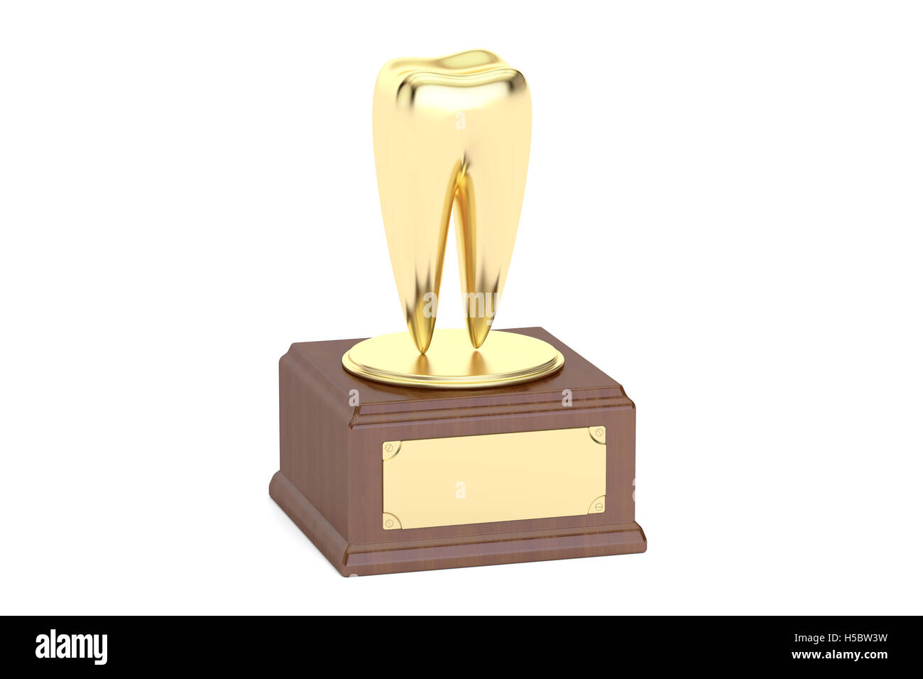 Golden Dental Award concept, 3D rendering Stock Photo - Alamy