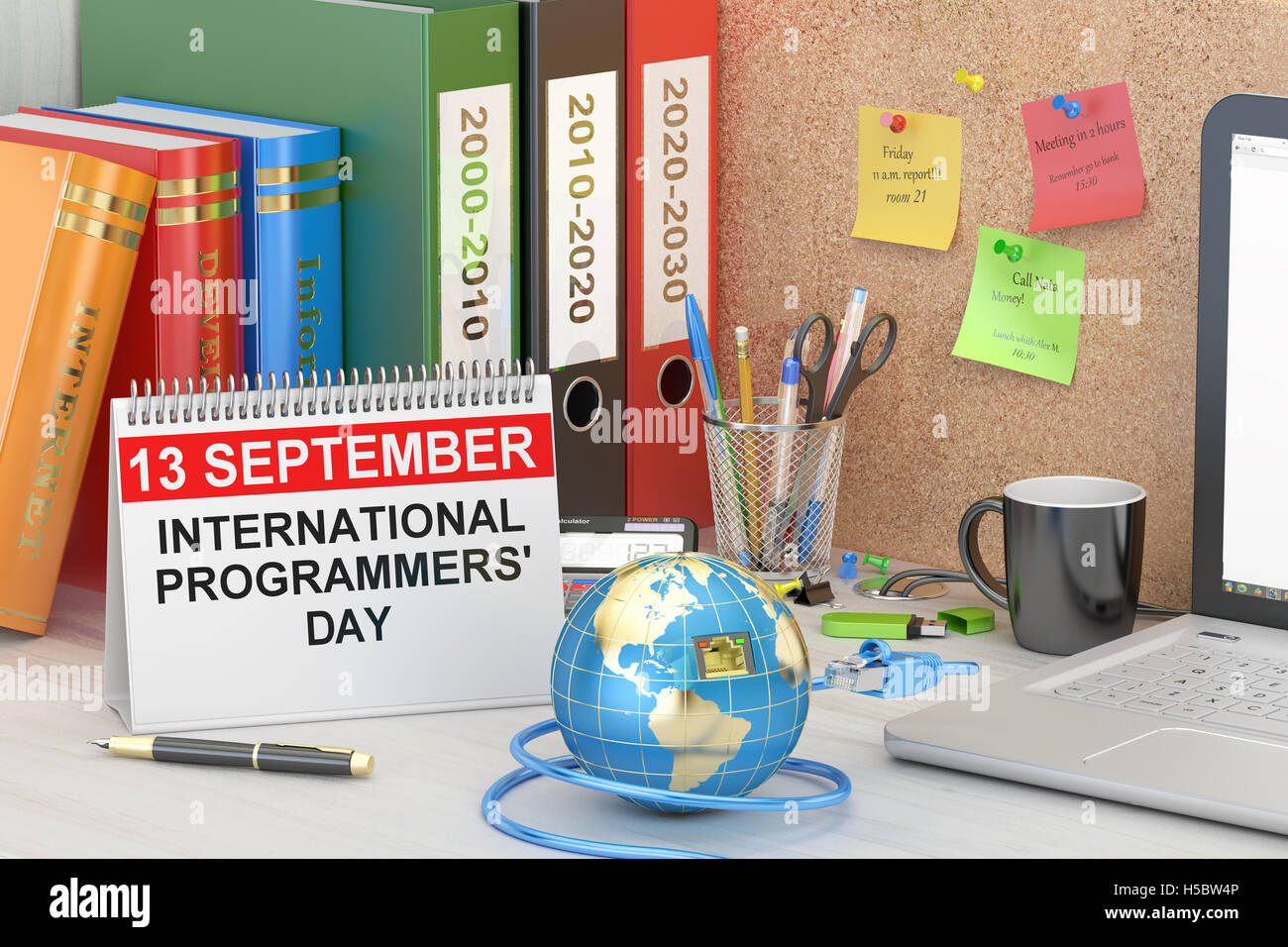 International Programmers' Day concept, 3D rendering Stock Photo - Alamy