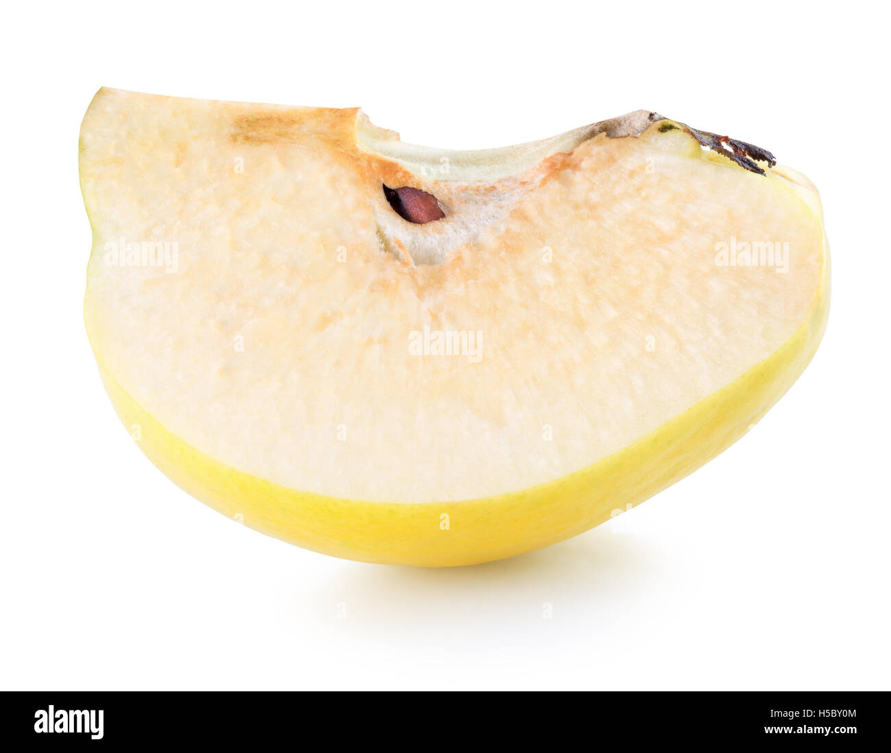 quince slice isolated on the white background Stock Photo - Alamy