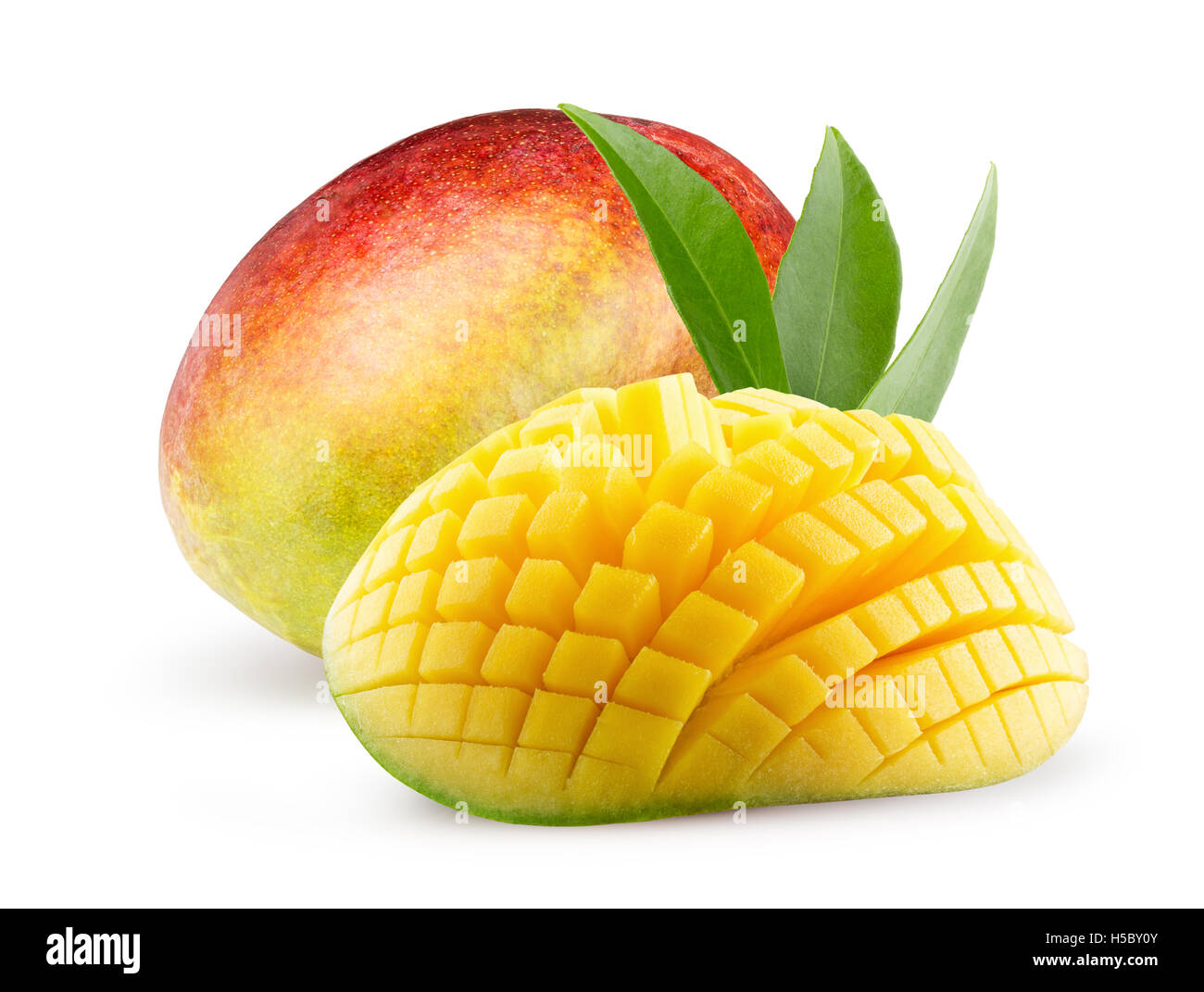mango isolated on the white background Stock Photo - Alamy