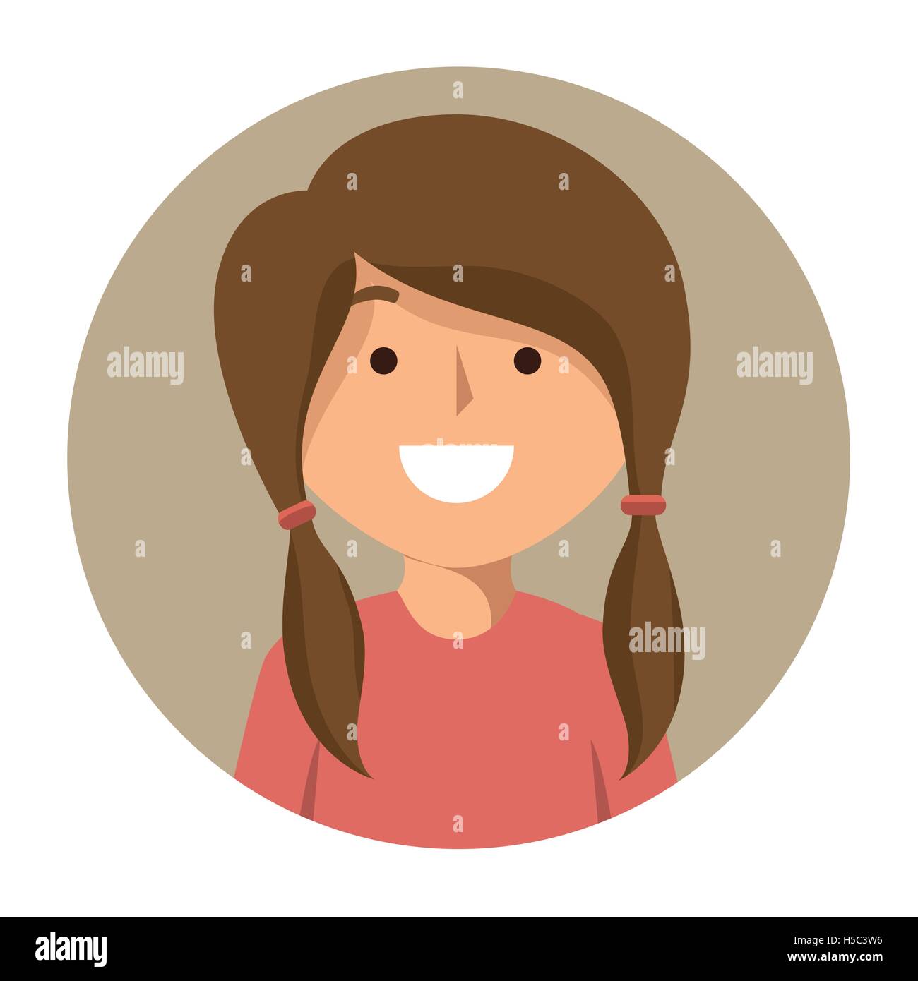 cartoon girl student school happy icon Stock Vector Image & Art - Alamy