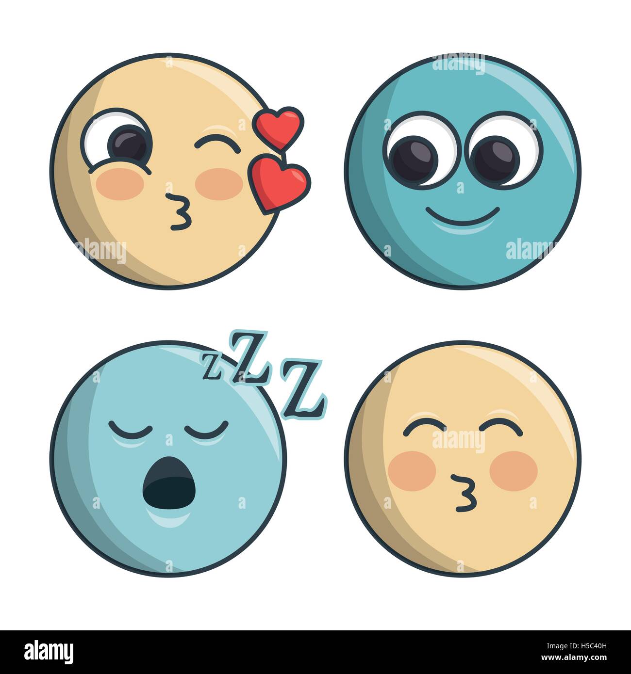 Differents feelings Stock Vector Images - Alamy