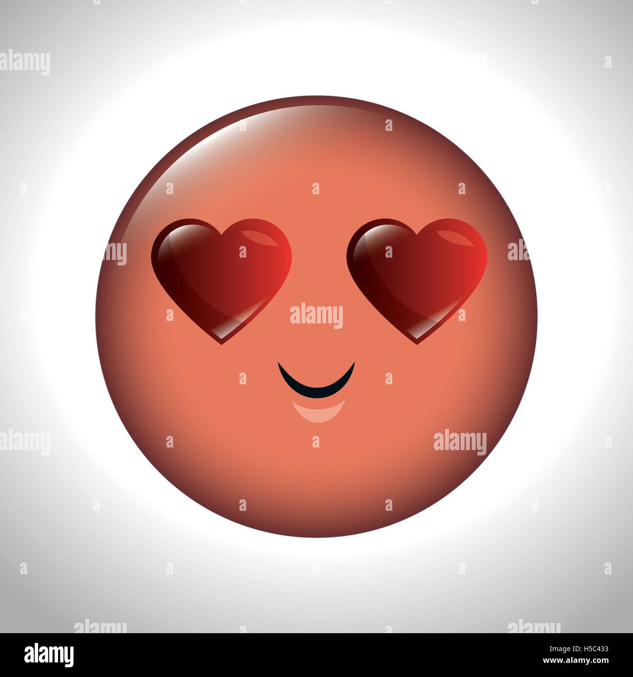 emoticon feeling love icon graphic Stock Vector Image & Art - Alamy