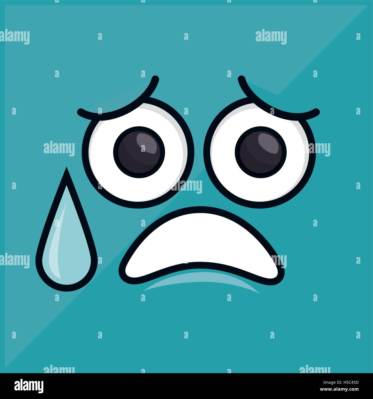 scared emoticon anguish Stock Vector Image & Art - Alamy
