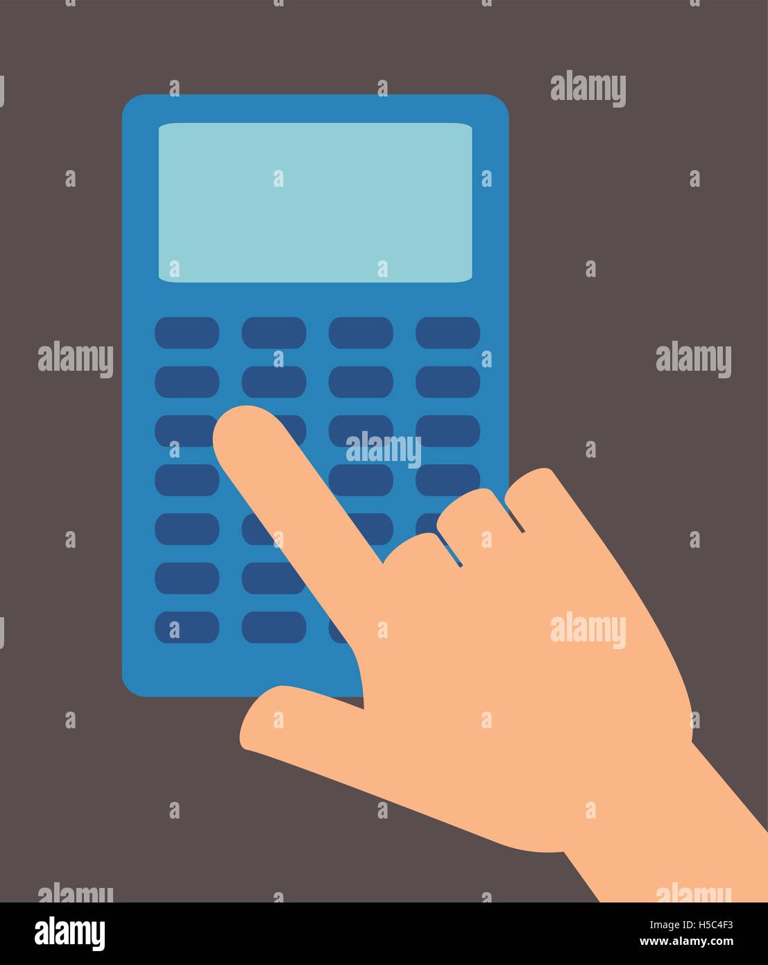 hand touch calculator education design Stock Vector Image & Art - Alamy