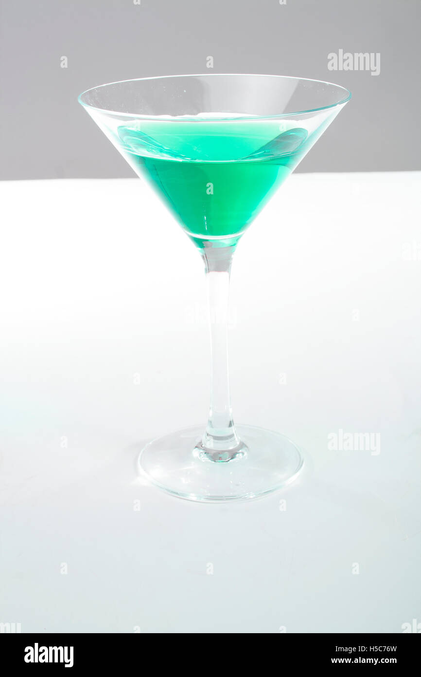 cocktail in studio with white gray background Stock Photo - Alamy