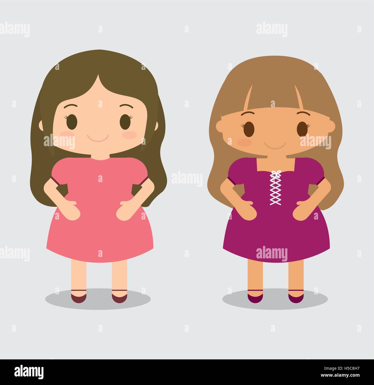 Girls kid cartoon design Stock Vector Image & Art - Alamy