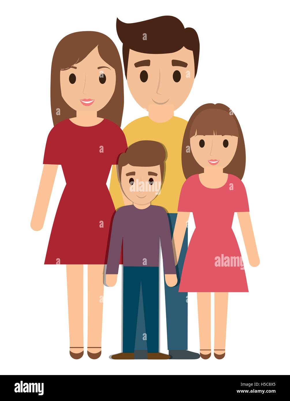 Parents and kids family design Stock Vector Image & Art - Alamy