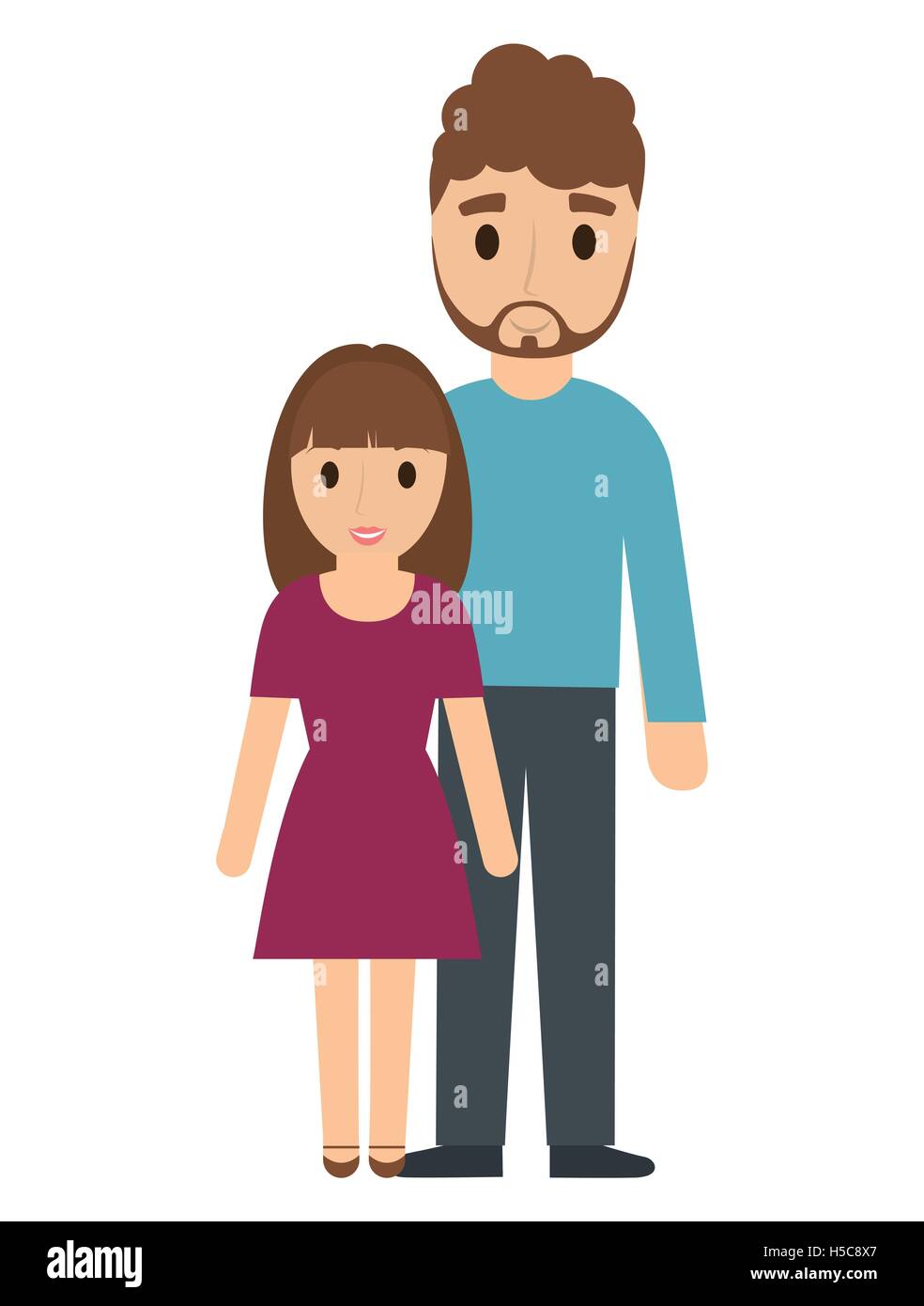 Father and daughter family design Stock Vector Image & Art - Alamy