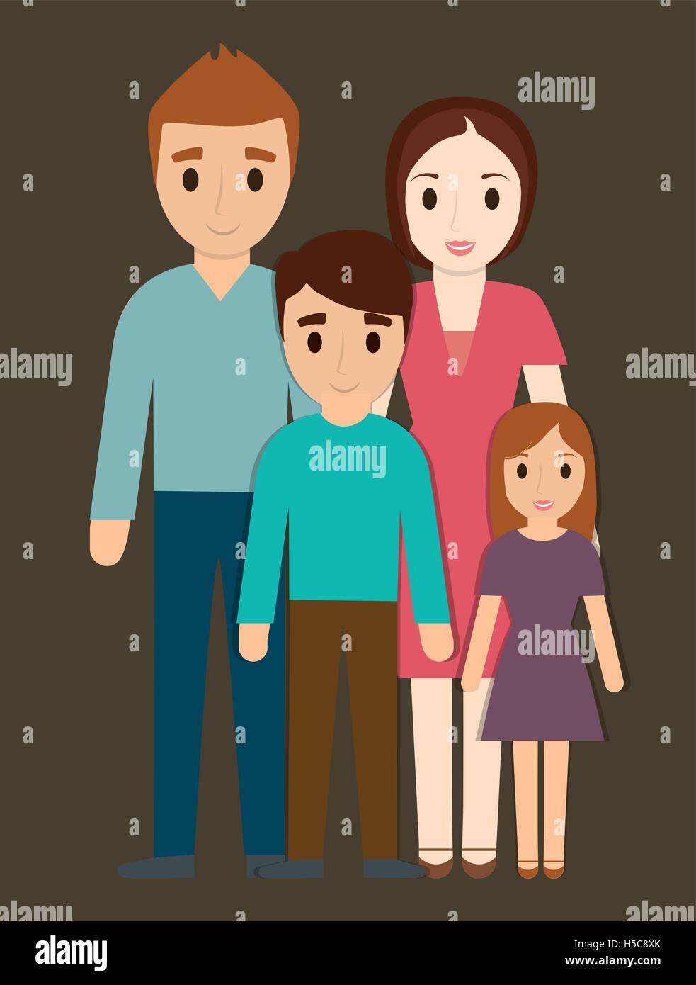 Parents and kids family design Stock Vector Image & Art - Alamy