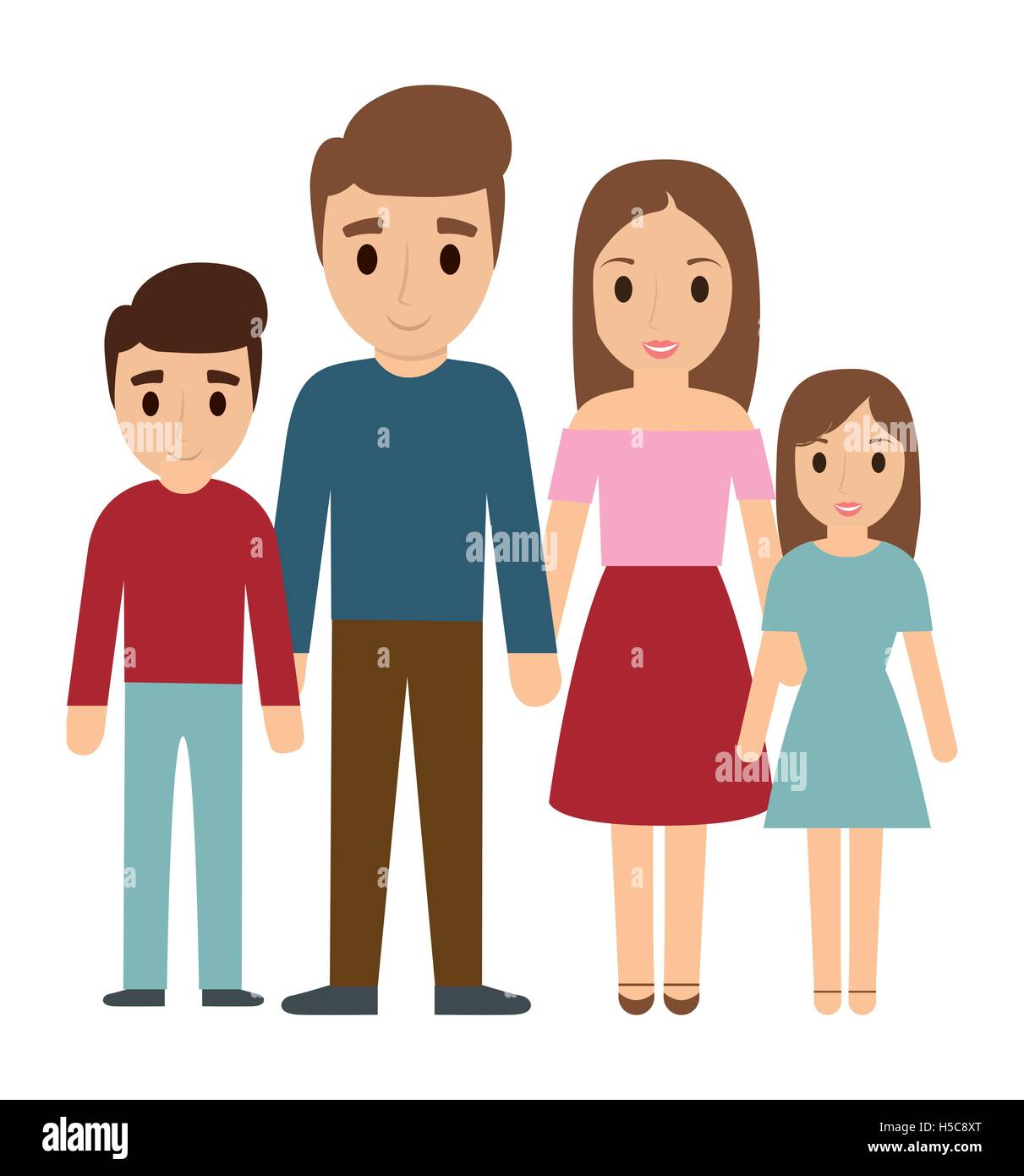 Parents and kids family design Stock Vector Image & Art - Alamy