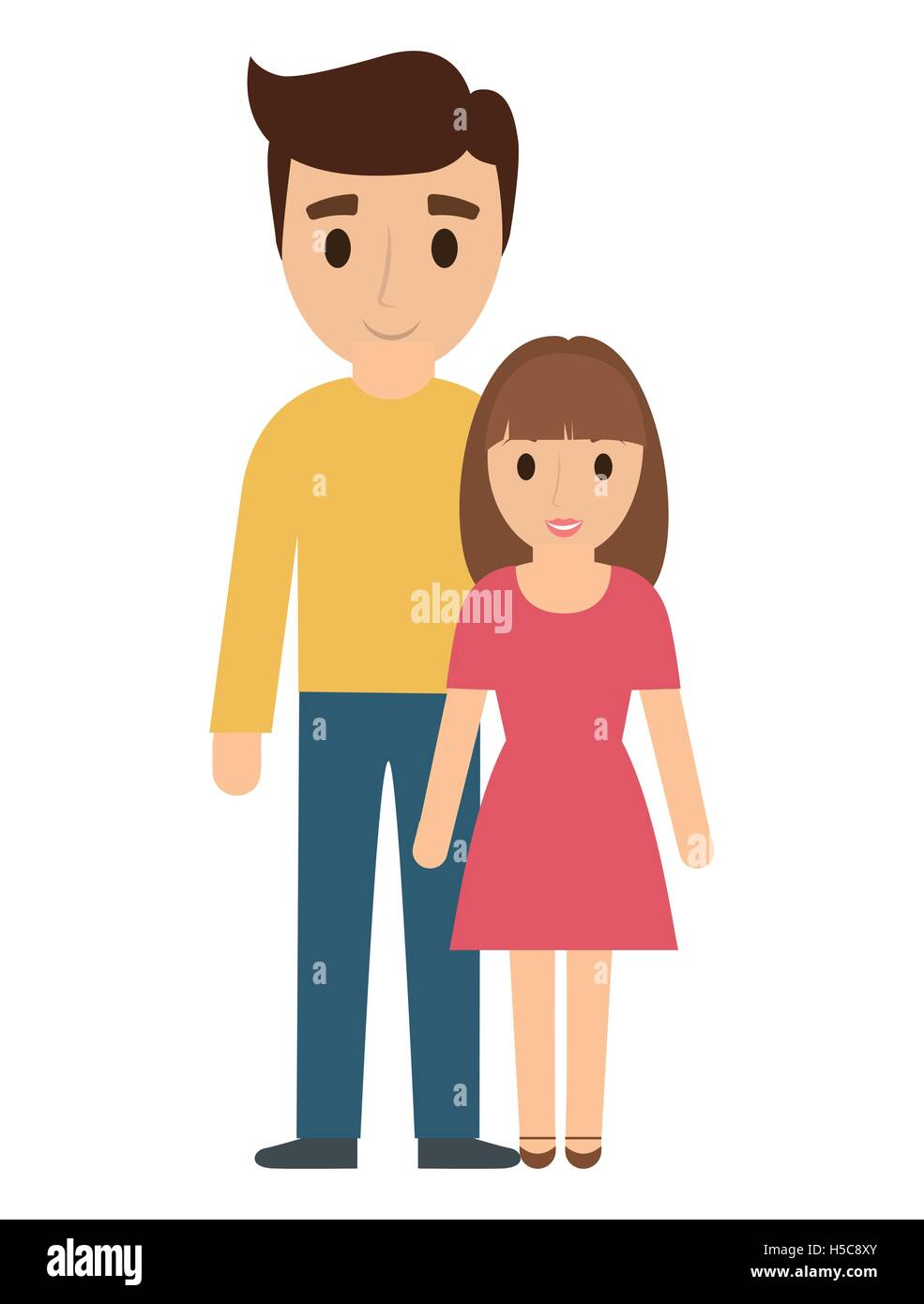 Father and daughter family design Stock Vector Image & Art - Alamy