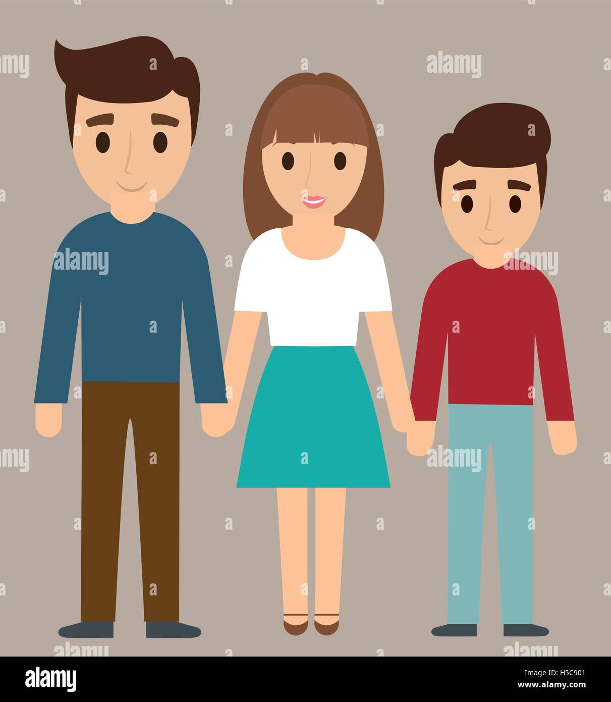 Parents and son family design Stock Vector Image & Art - Alamy