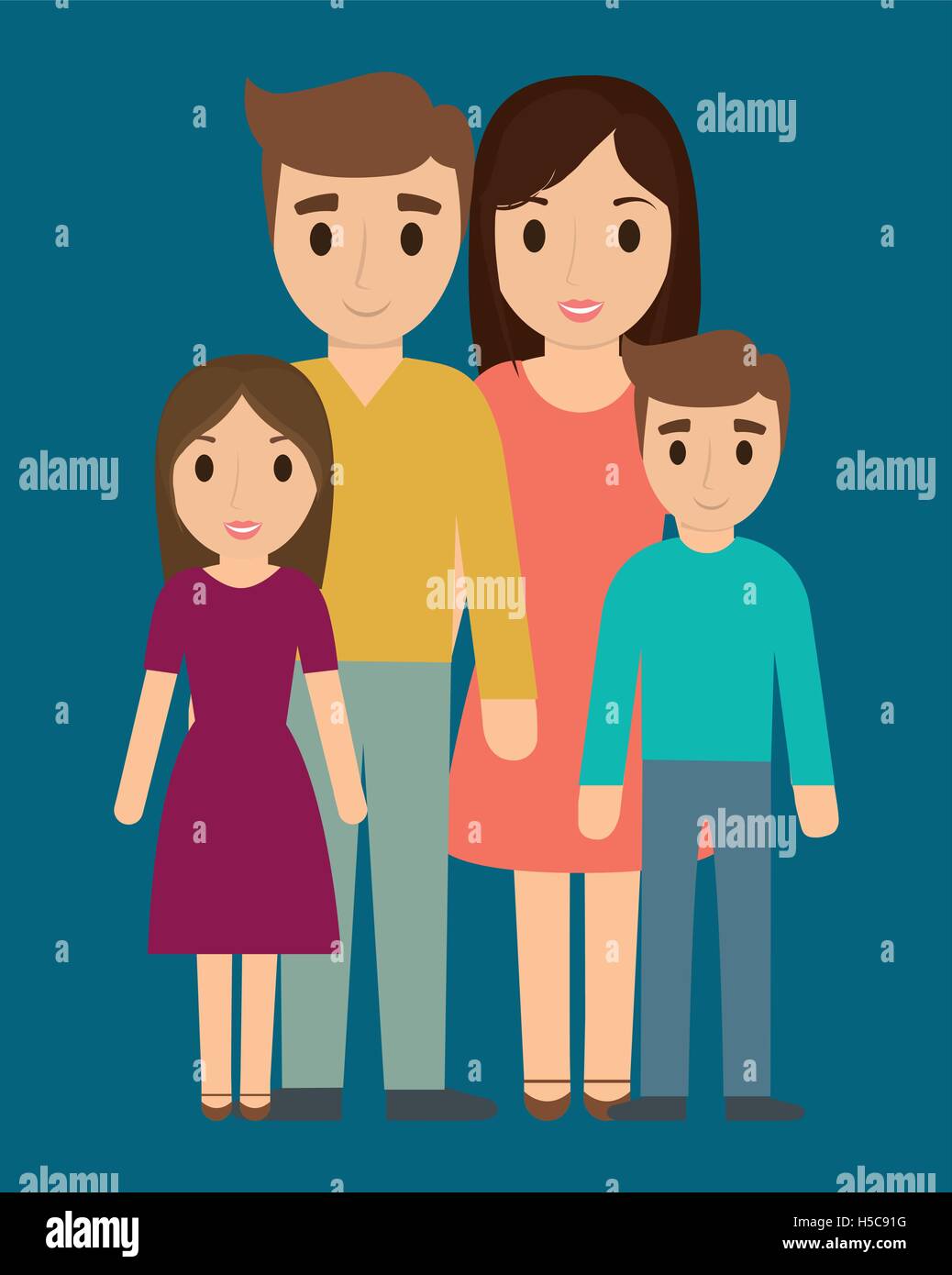 Parents and kids family design Stock Vector Image & Art - Alamy