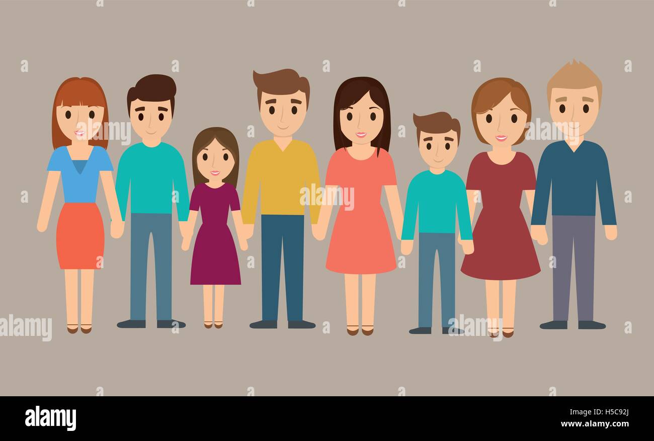 Parents and kids family design Stock Vector Image & Art - Alamy