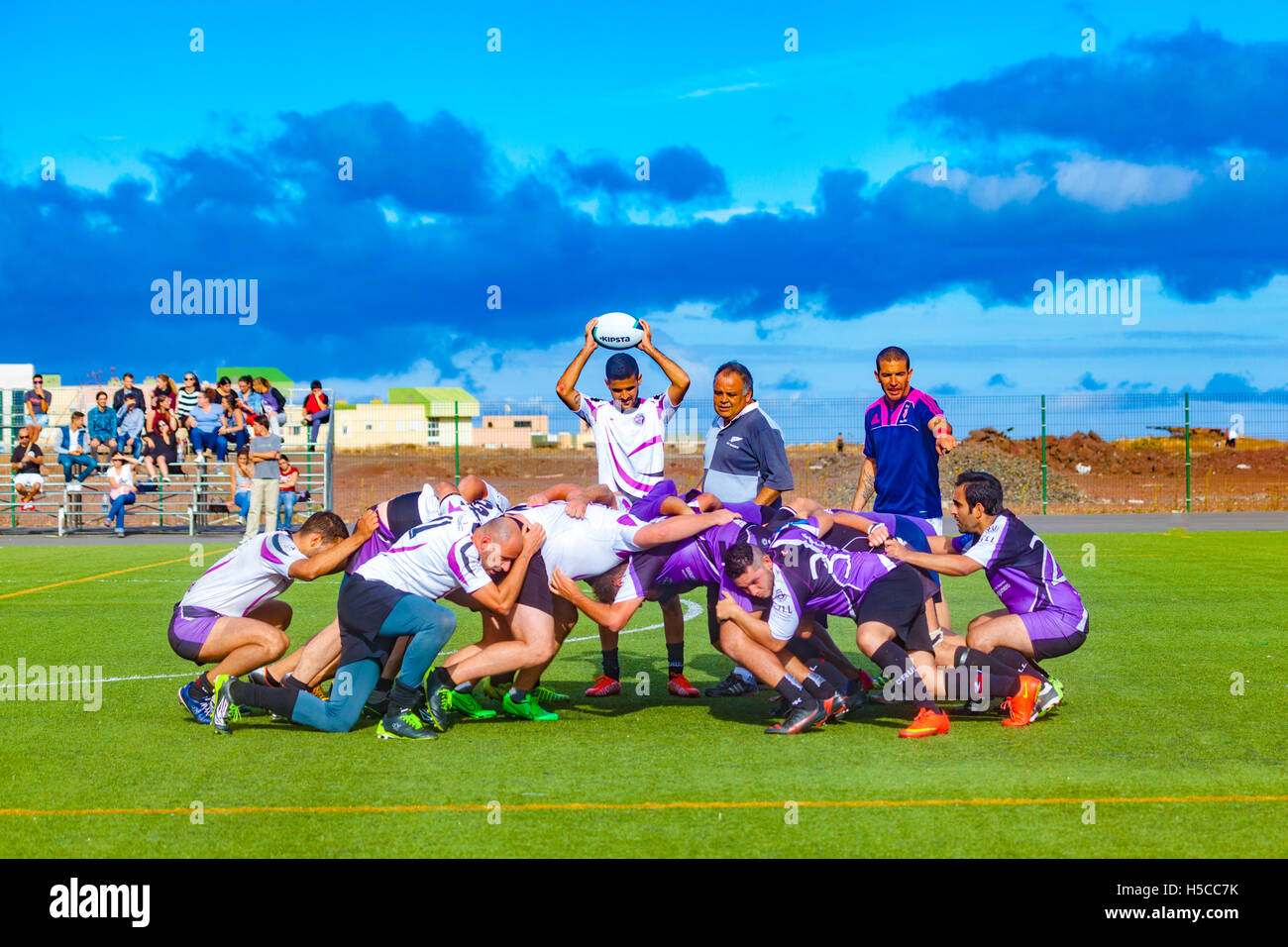 male adult rugby match Stock Photo - Alamy