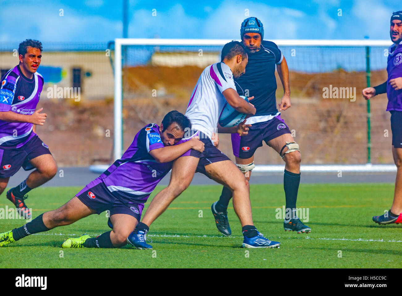 male adult rugby match Stock Photo - Alamy