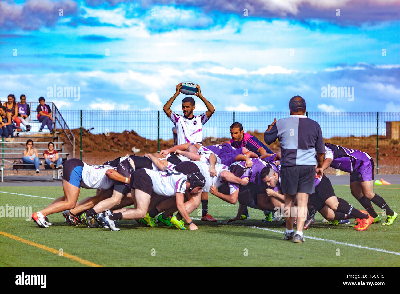 male adult rugby match Stock Photo - Alamy