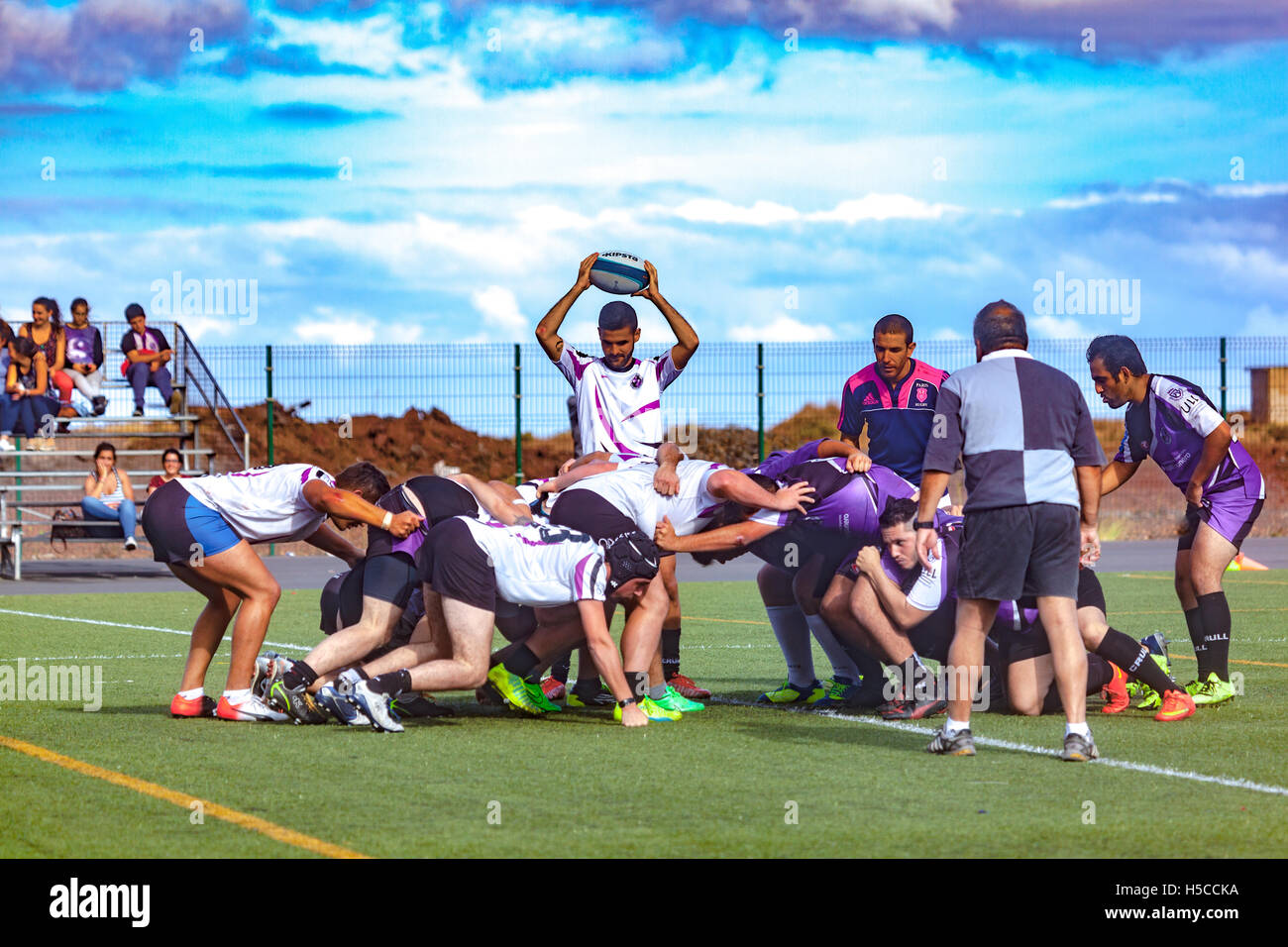 male adult rugby match Stock Photo - Alamy