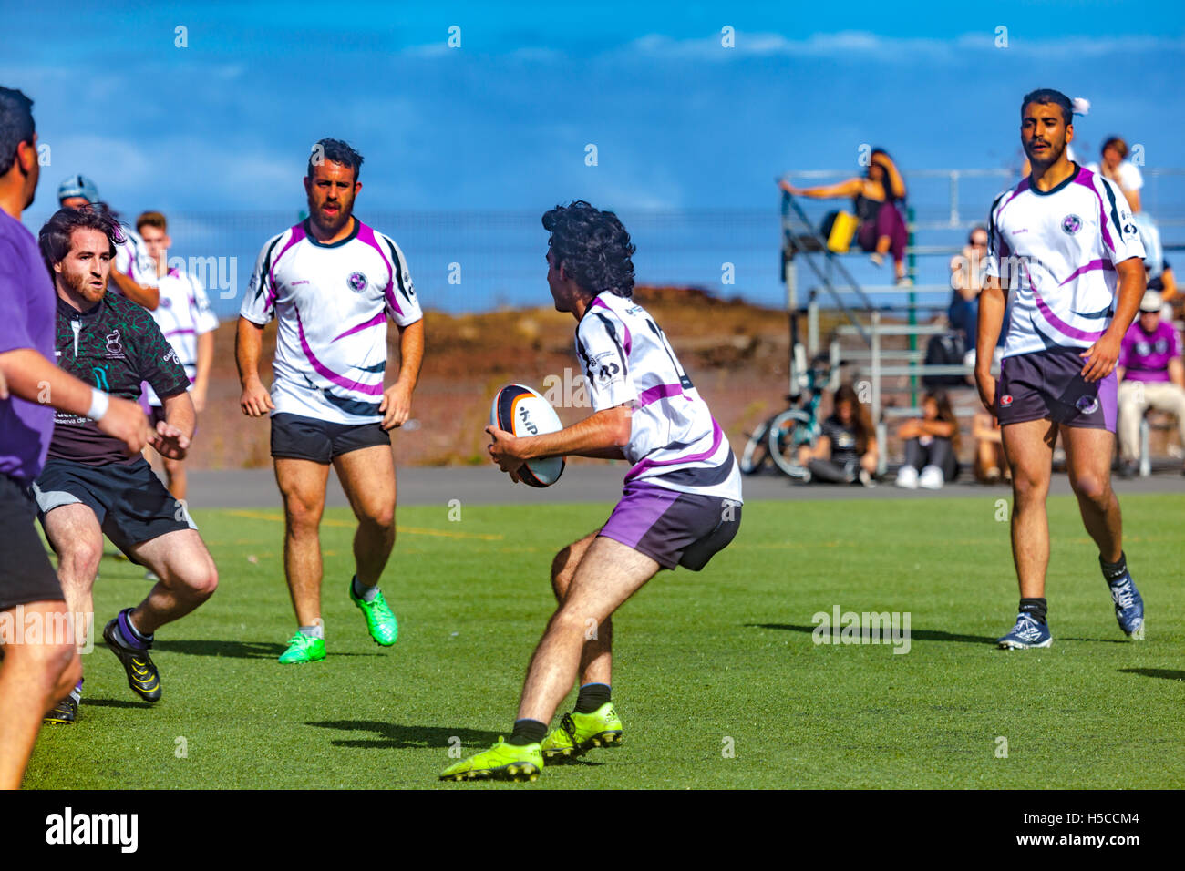 male adult rugby match Stock Photo - Alamy