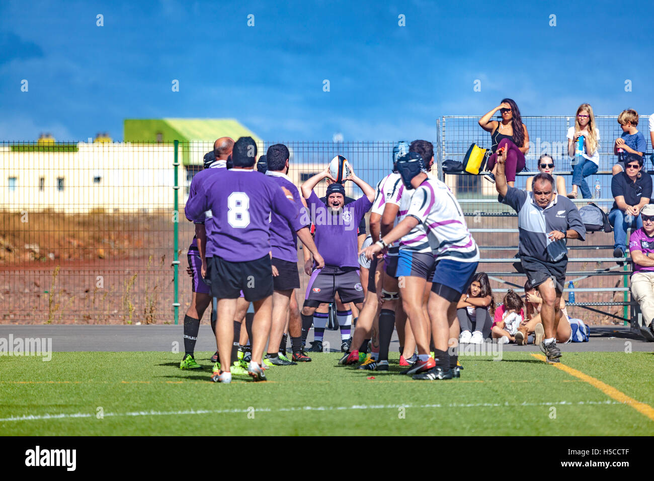 male adult rugby match Stock Photo - Alamy