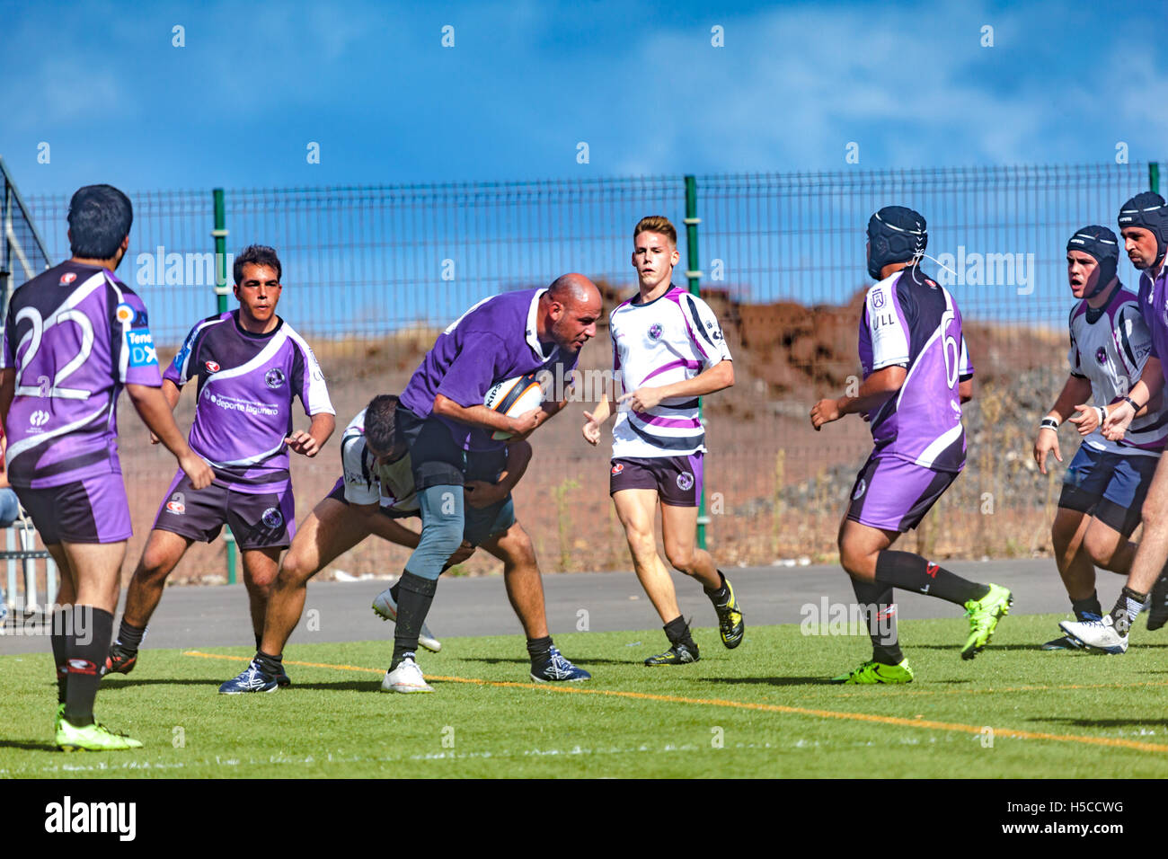 male adult rugby match Stock Photo - Alamy