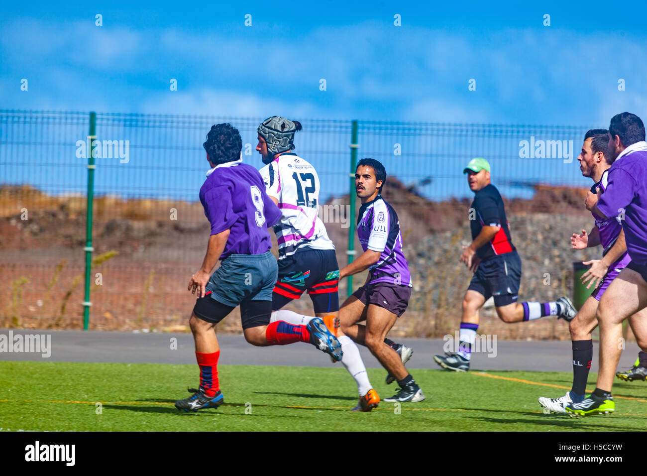male adult rugby match Stock Photo - Alamy