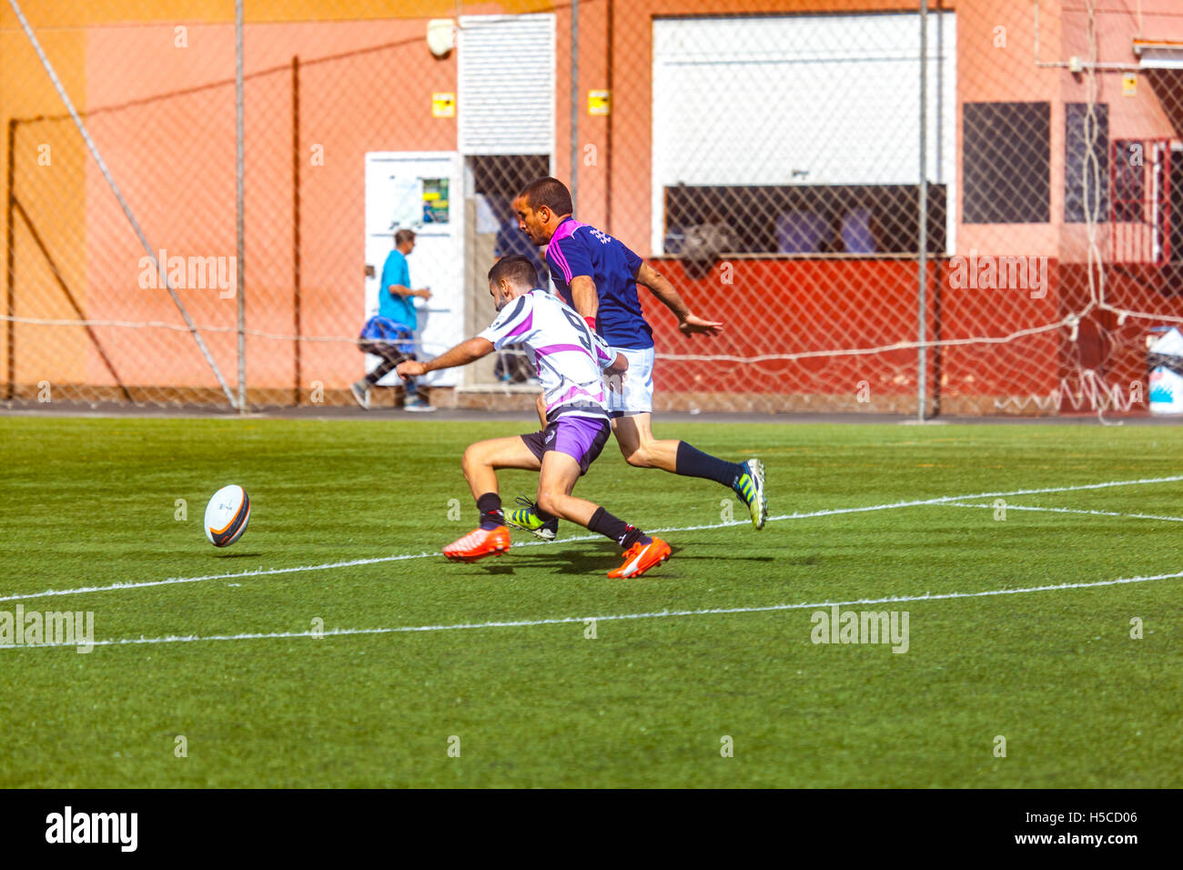 male adult rugby match Stock Photo - Alamy